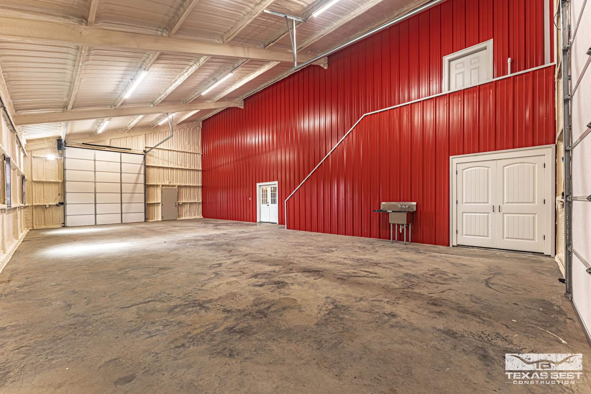 Texas Best Construction Red Barndominium