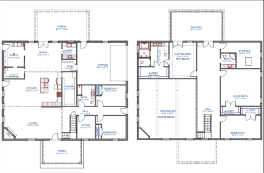 Inspiring Open Concept Barndominium Floor Plans