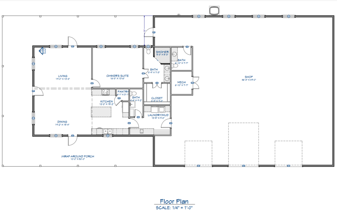 9 Stunning 3 Car Garage Barndominium Floor Plans