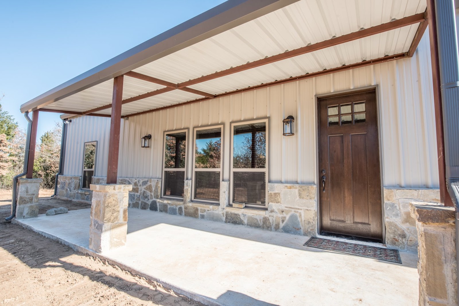Metal Building Ranch Home