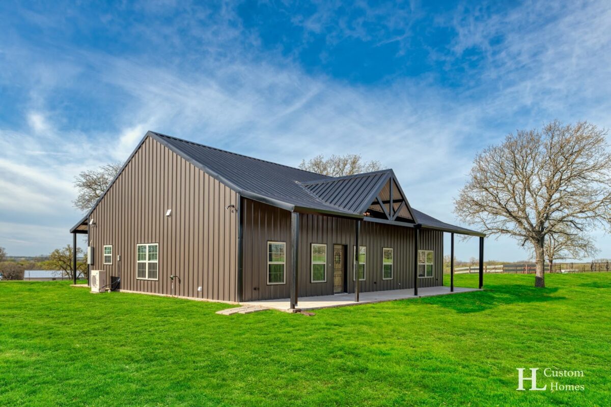 Flatwoods, Texas Metal Home by HL Custom Homes with a Safe Room