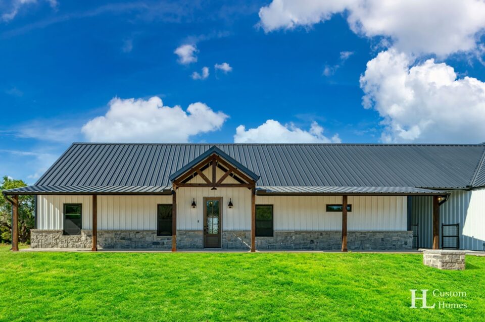 Fort Worth, Texas Metal Home with Breezeway by HL Custom Homes