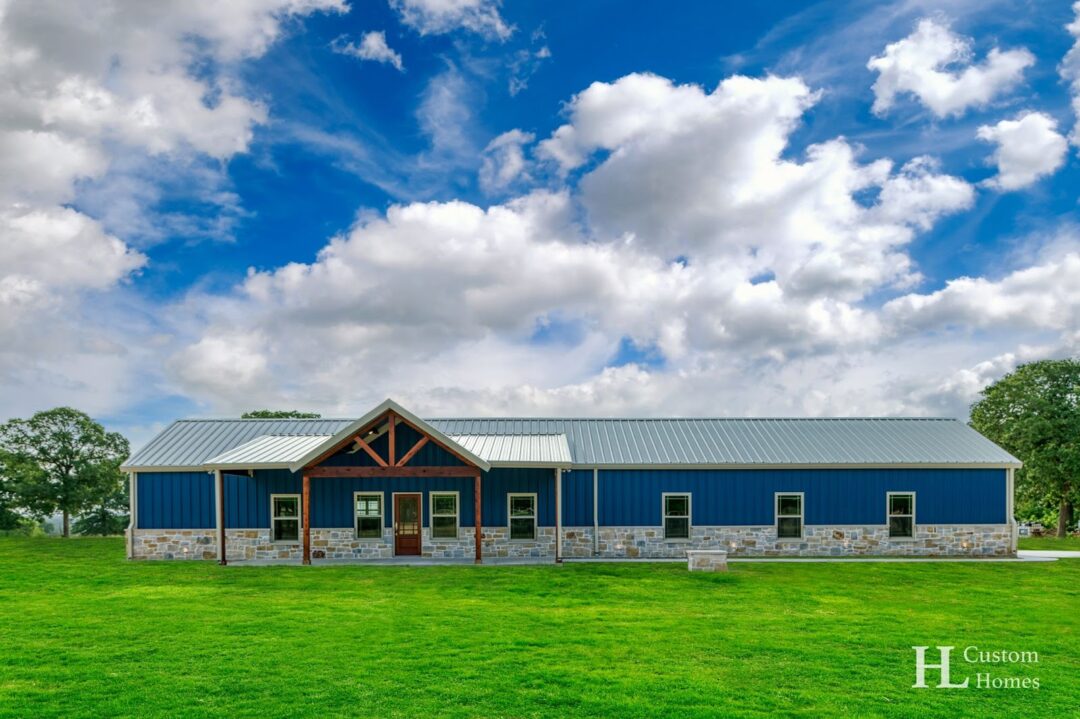 Stunning Blue Metal Home by HL Custom Homes (Azle, TX)