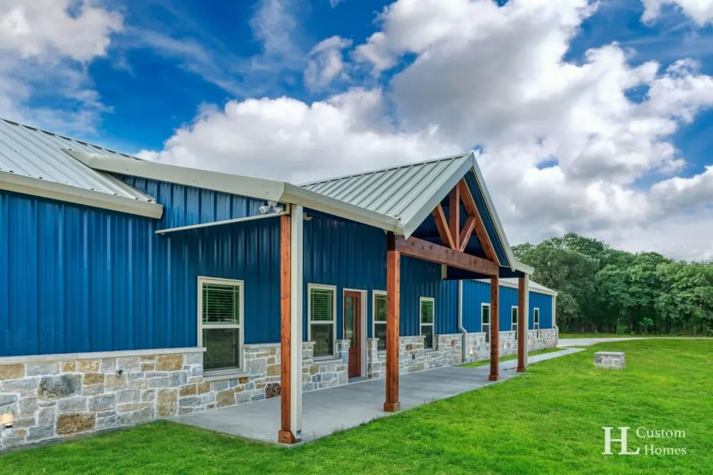 Stunning Blue Metal Home by HL Custom Homes (Azle, TX)
