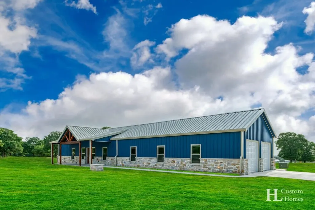 Stunning Blue Metal Home by HL Custom Homes (Azle, TX)
