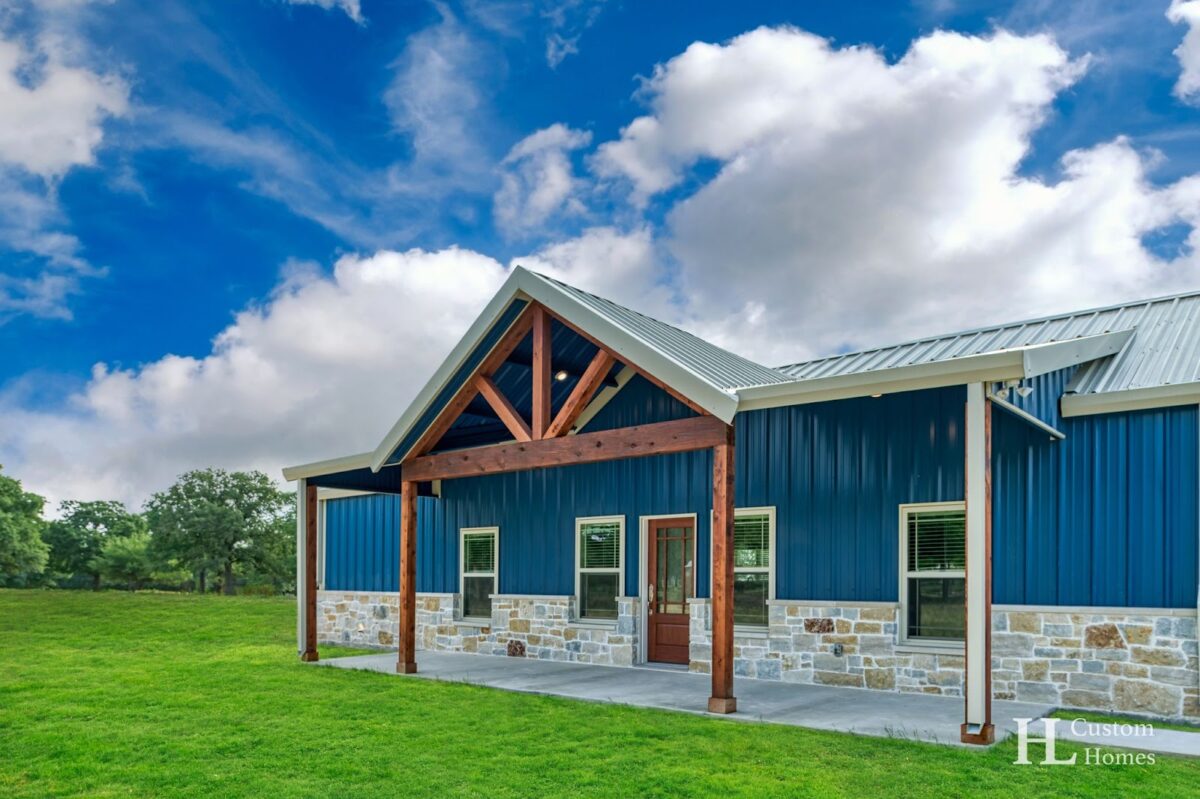 Stunning Blue Metal Home by HL Custom Homes (Azle, TX)