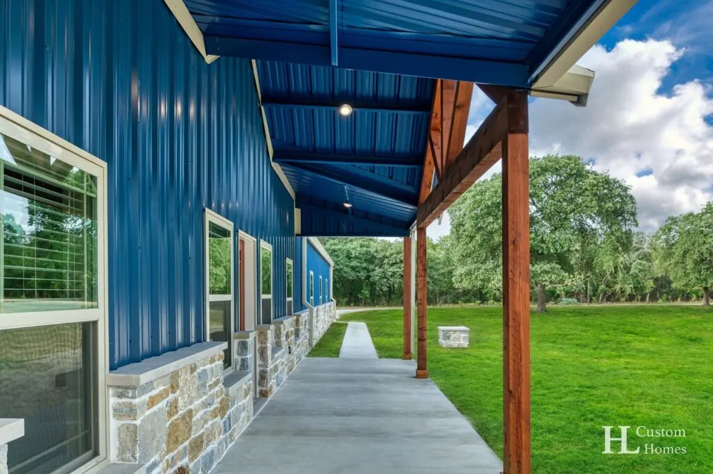Stunning Blue Metal Home by HL Custom Homes (Azle, TX)