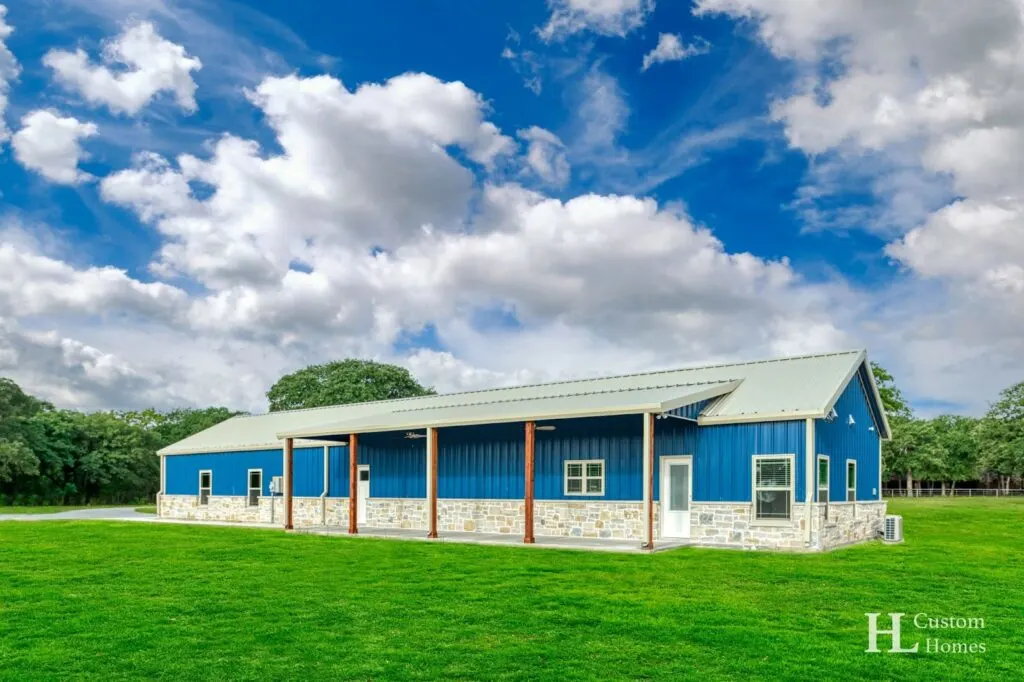 Stunning Blue Metal Home by HL Custom Homes (Azle, TX)