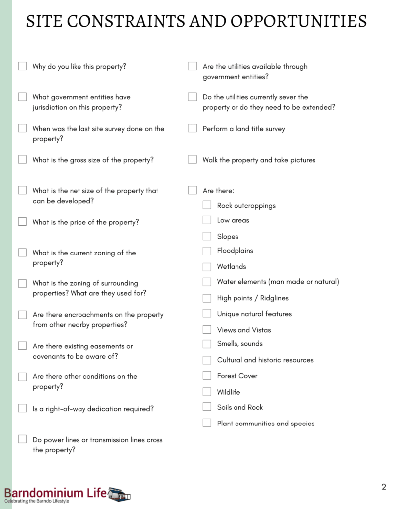 Barndominium Evaluation Guide & Checklist