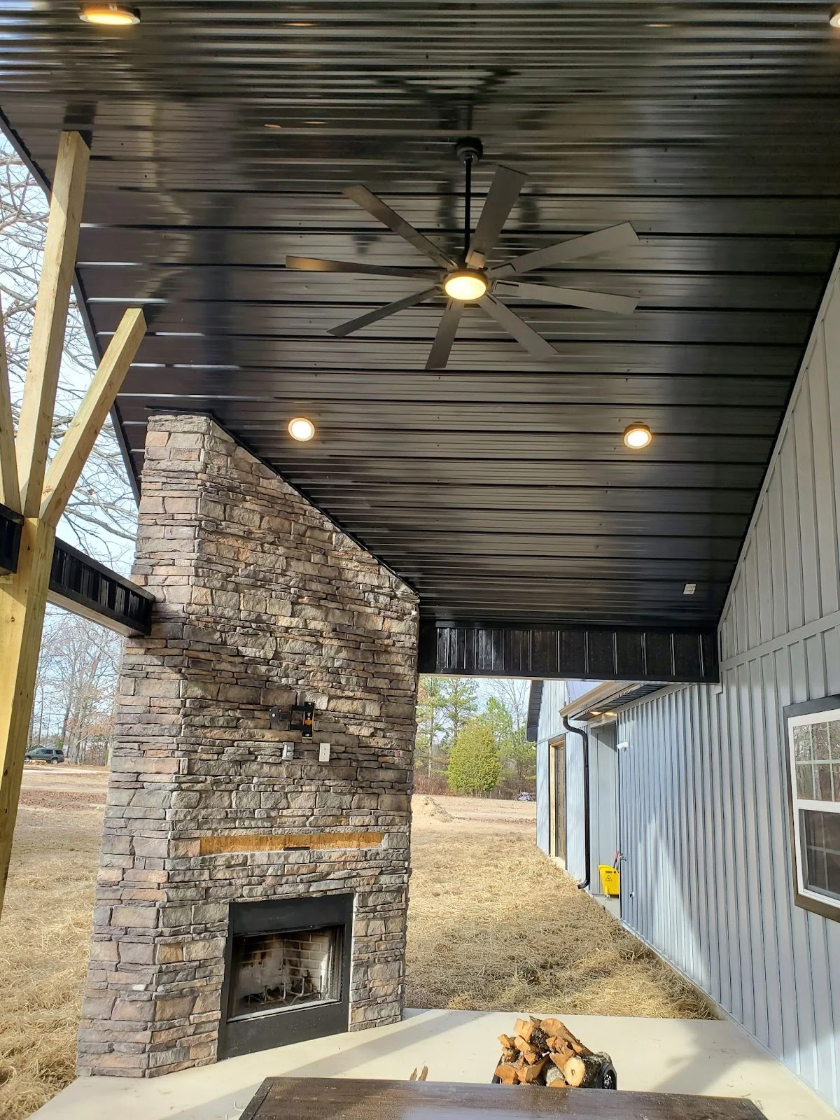 Porch With Tin Ceilings