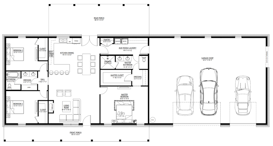 8 Amazing 1800 Sq Ft Barndominium Floor Plans