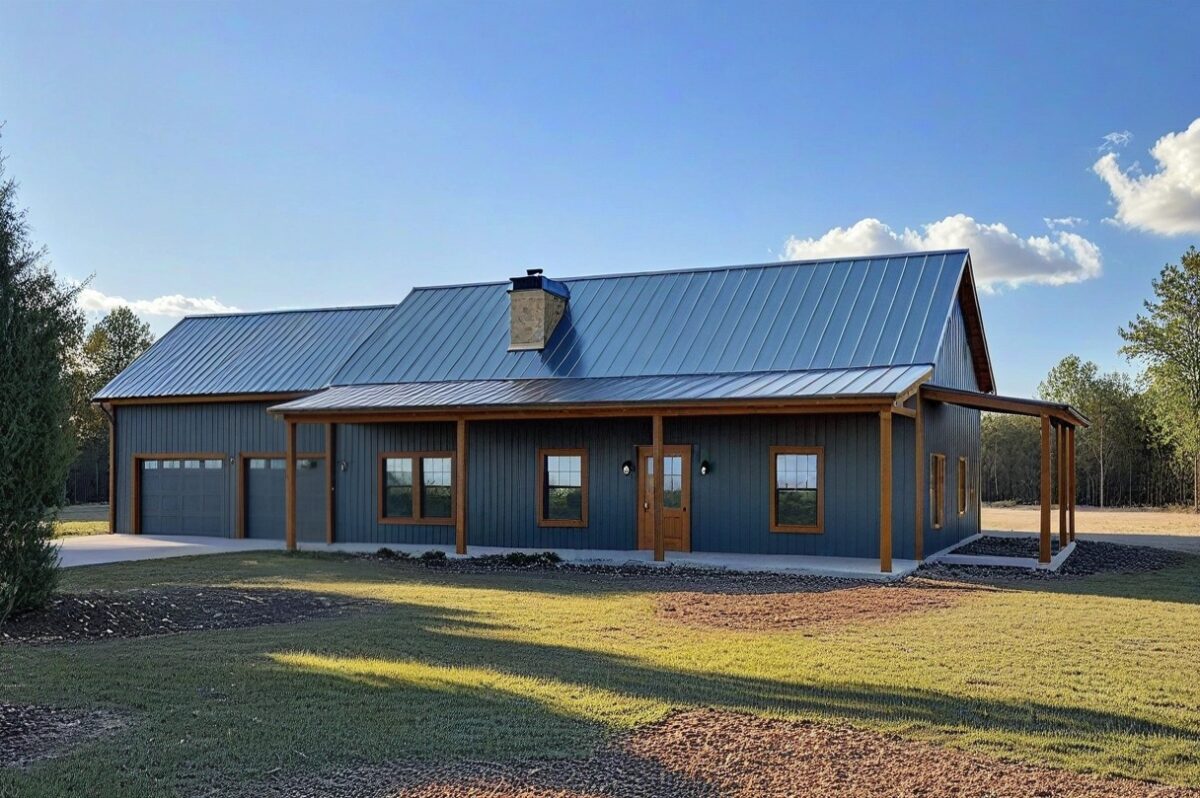 BCO-40044-2 Rustwood Barndominium House Plan - Barndominium Life