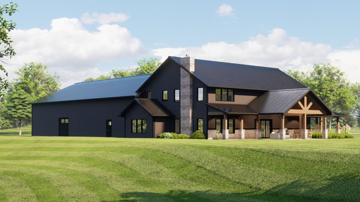 BG-20001-B Preston Barndominium House Plan - Barndominium Life