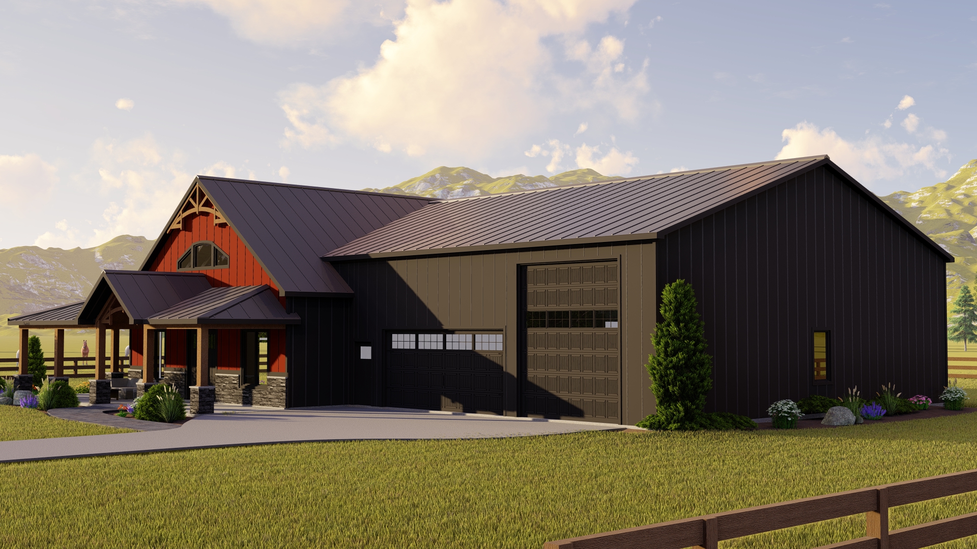 BG-20003 Legacy Barndominium House Plan - Barndominium Life