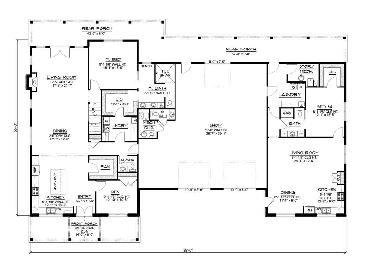 BG-20004 Nobleman Barndominium House Plan - Barndominium Life