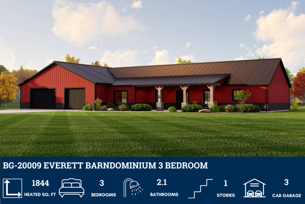 BG-20009 Everett Barndominium House Plan - Barndominium Life
