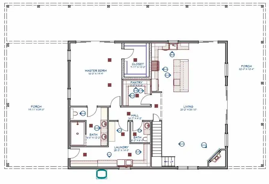 LP-3210 Simpson Barndominium House Plan - Barndominium Life