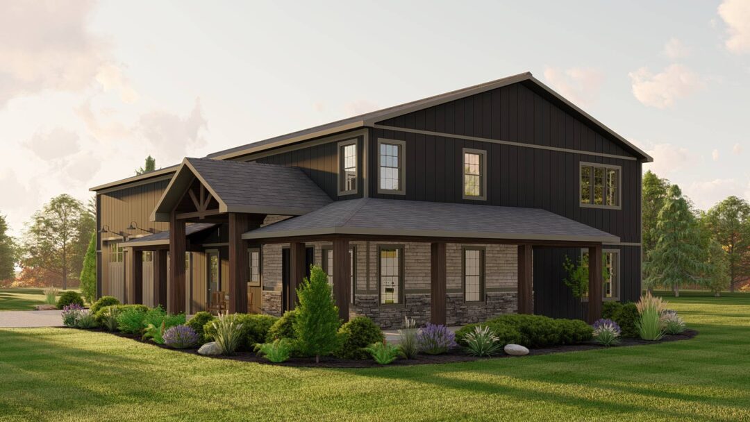 BG-20014 Bennett Barndominium House Plan - Barndominium Life