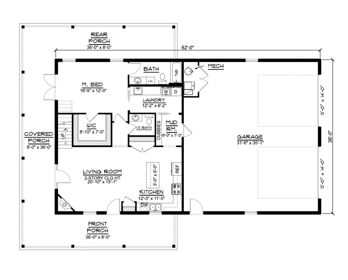BG-20027 Hollis Barndominium House Plan - Barndominium Life
