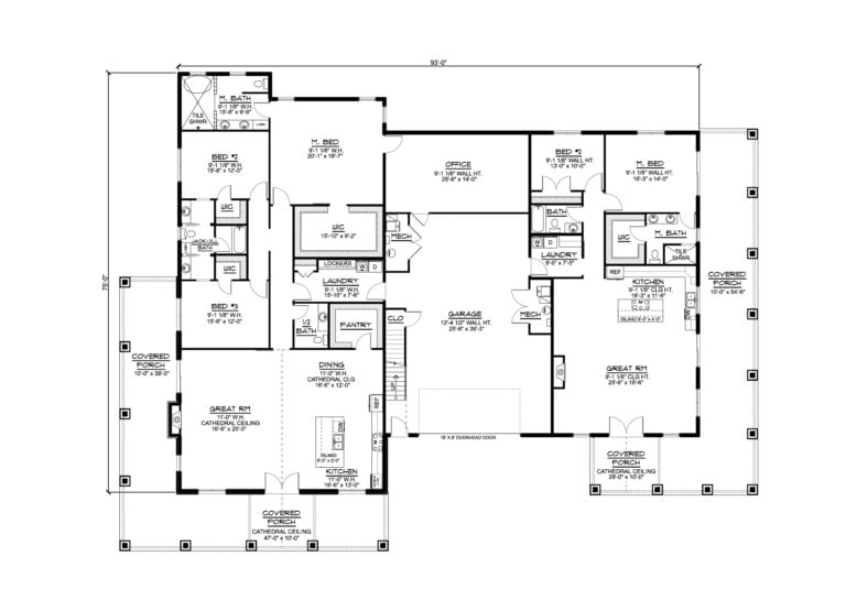 BG-20034 Pendleton Barndominium House Plan - Barndominium Life