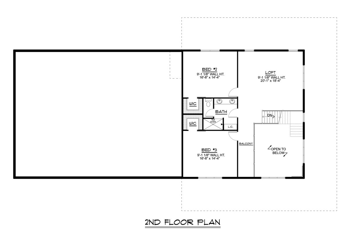 BG-20056 Ridgeline Barndominium House Plan - Barndominium Life