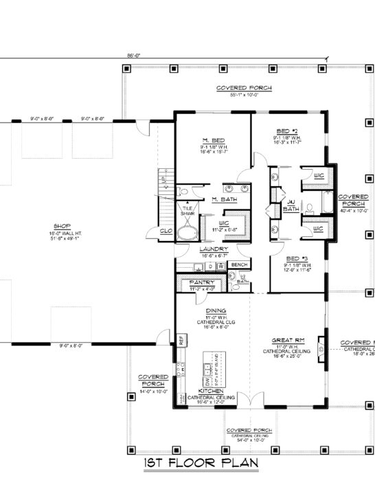 BG-20061 Waverly Barndominium House Plan - Barndominium Life