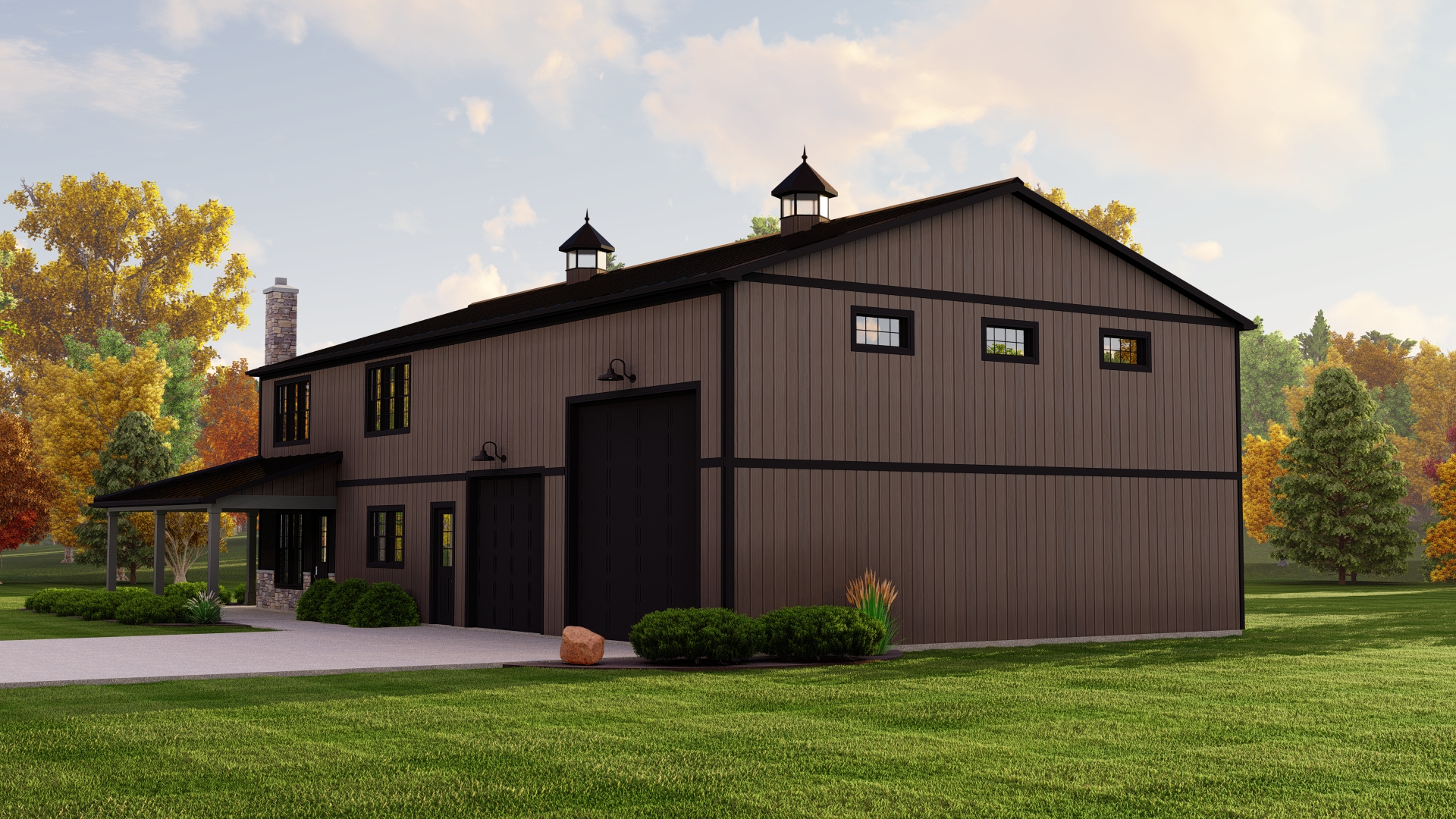 BG-20063 Carrington Barndominium House Plan - Barndominium Life