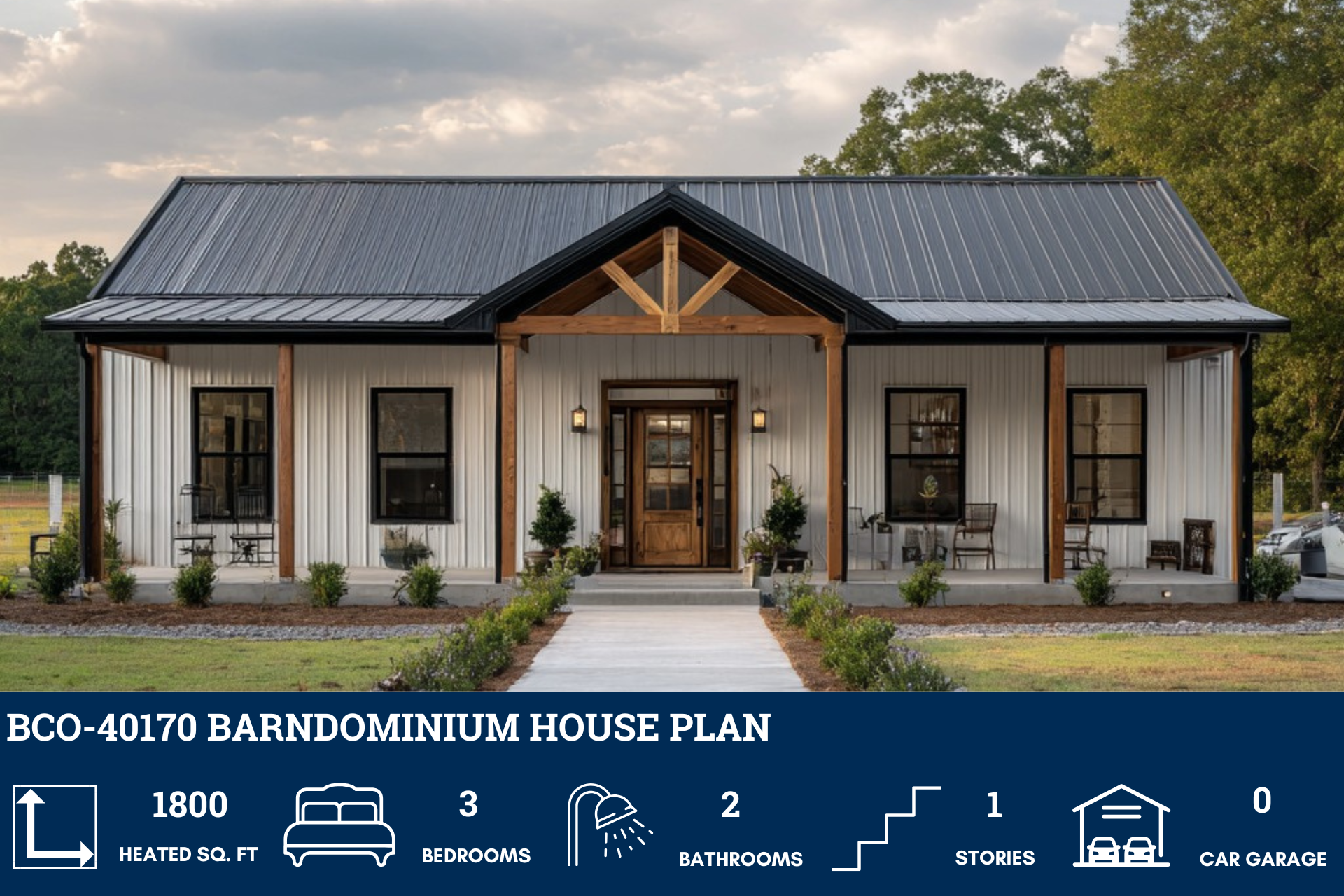 BCO-40170 Barndominium House Plan - Barndominium Life