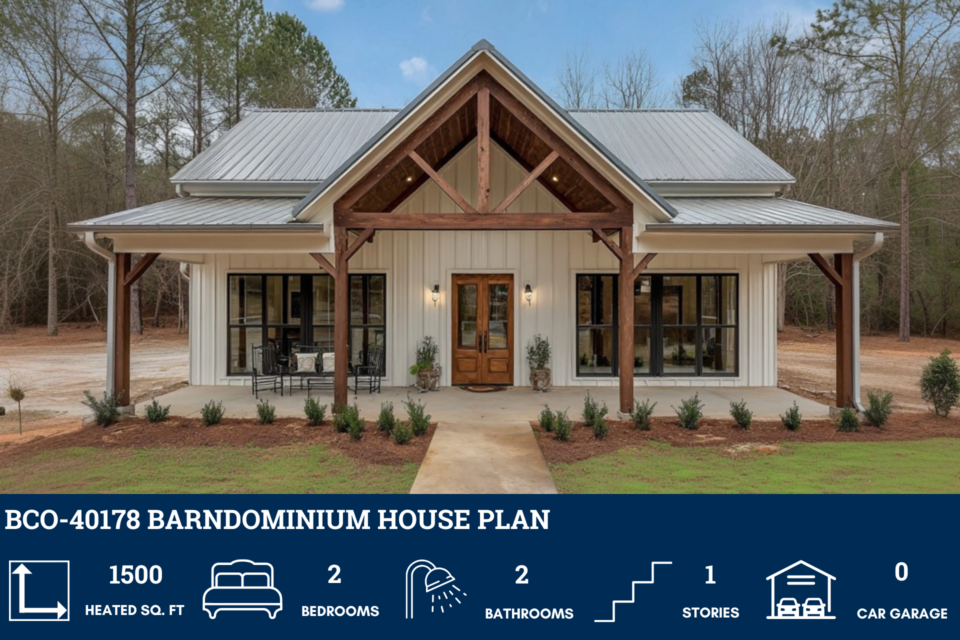 BCO-40178 Barndominium House Plan - Barndominium Life