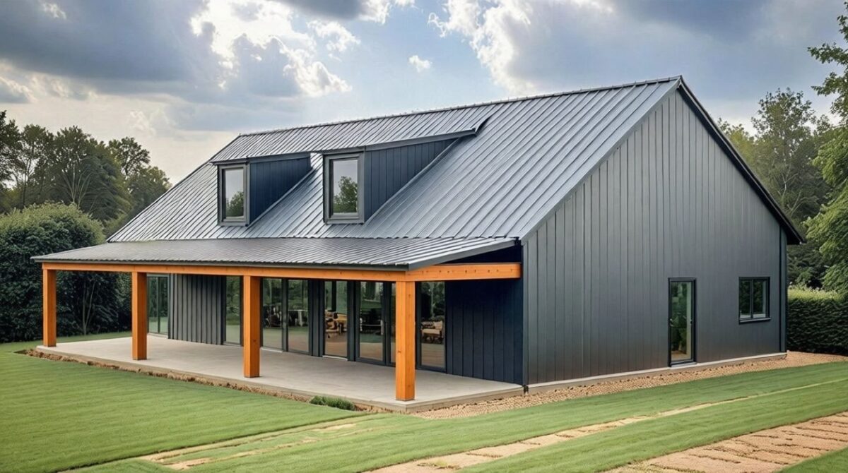 BCO-40006-R Rush Barndominium House Plan - Barndominium Life