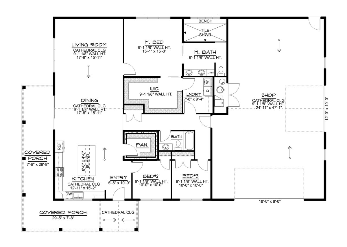 BG-20106 Eleanor Barndominium House Plan - Barndominium Life