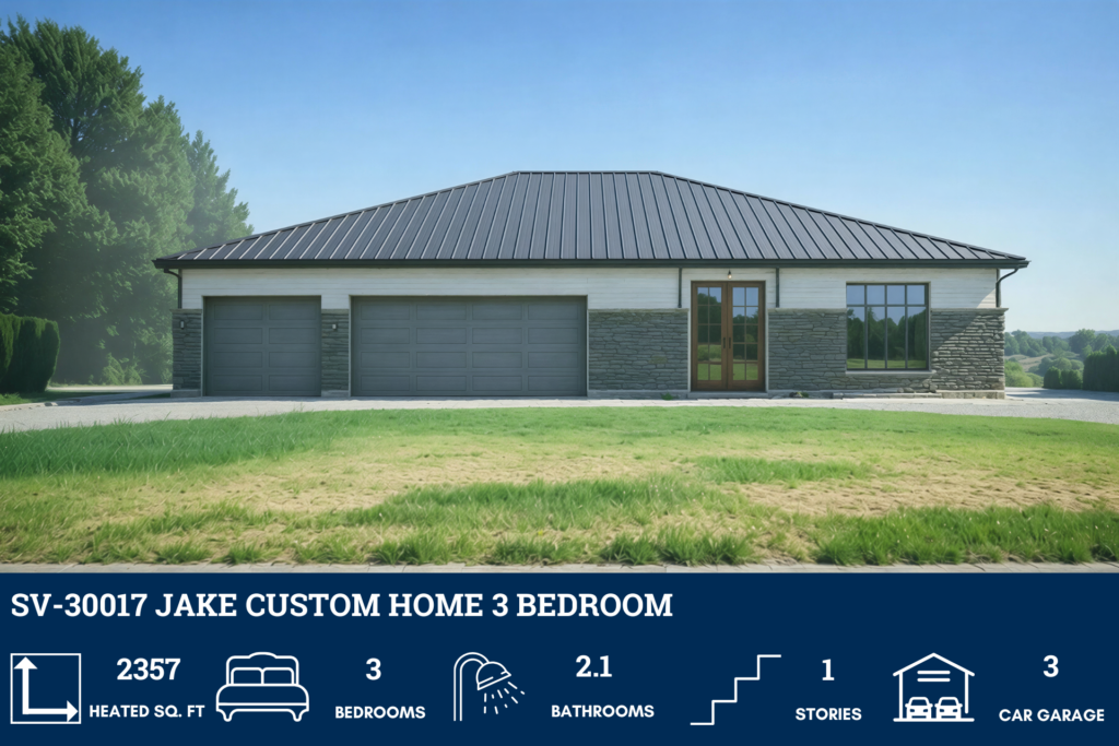 SV-30017 Jake Custom Home Plan - Barndominium Life