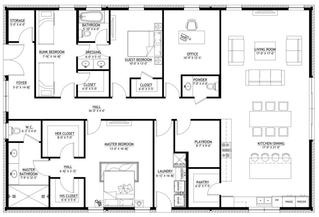 SV-5509 Dallas Barndominium House Plan - Barndominium Life