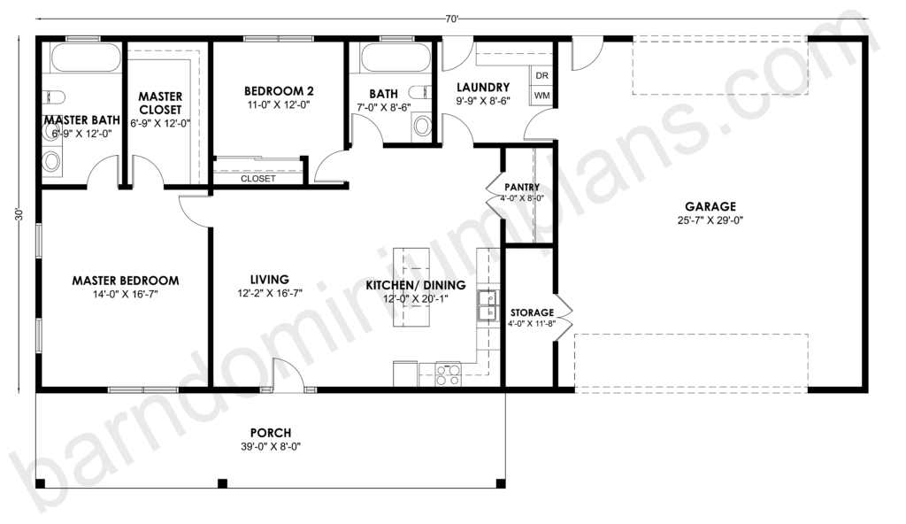 BCO-40218 Barndominium House Plan - Barndominium Life