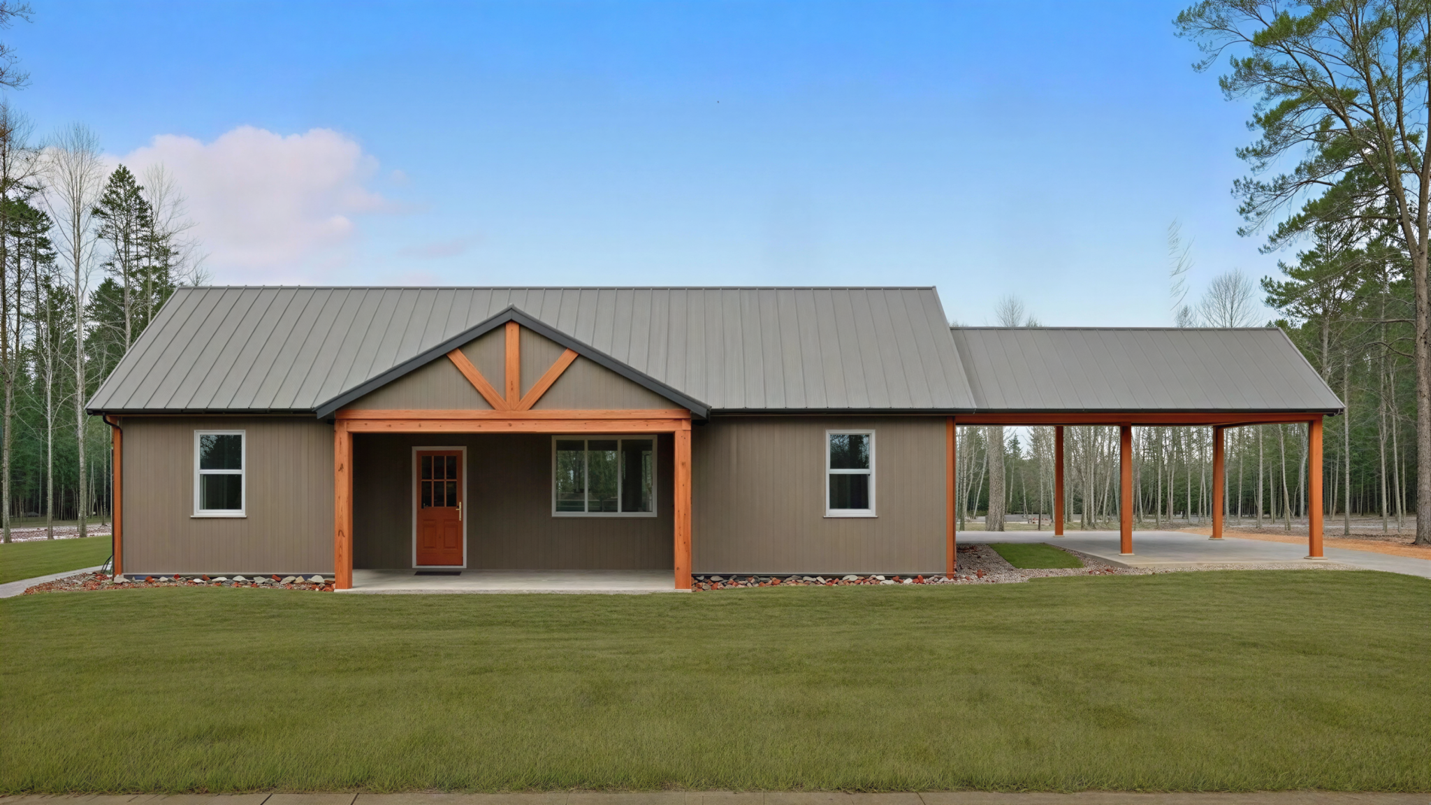 LP-3205-B Bigham Barndominium House Plan - Barndominium Life