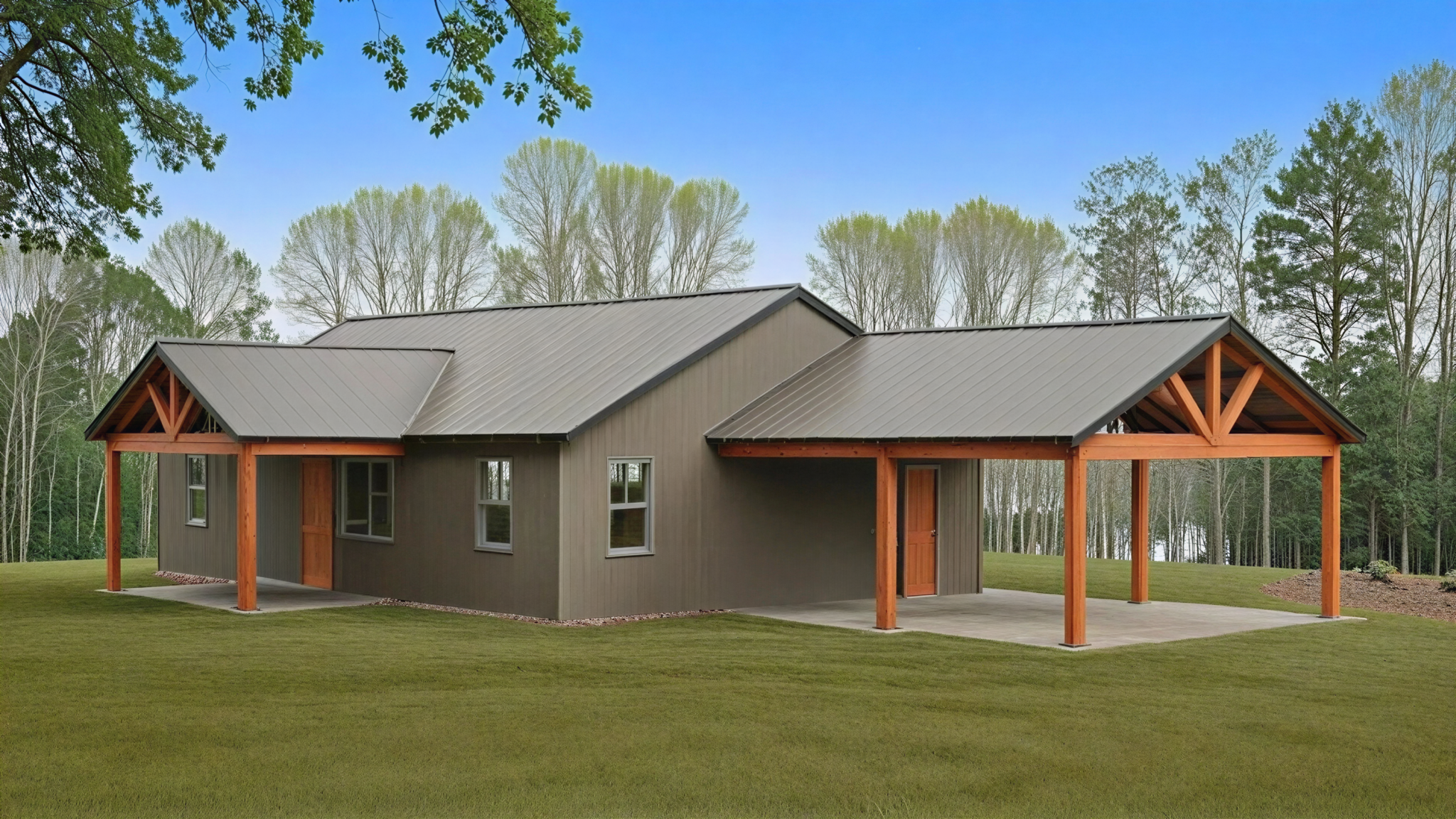 LP-3205-B Bigham Barndominium House Plan - Barndominium Life