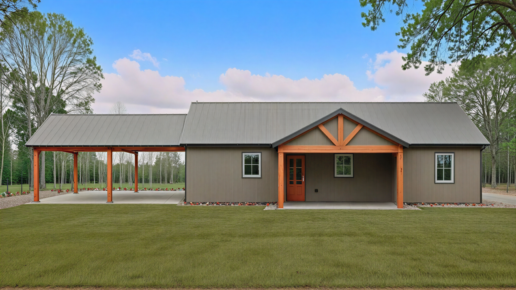 LP-3205-B Bigham Barndominium House Plan - Barndominium Life